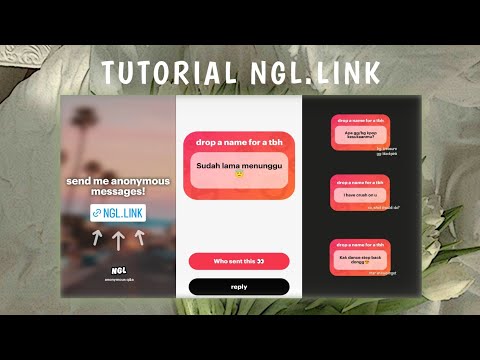 Tutorial NGL link send anonymous message dan cara balasnya♡ - YouTube