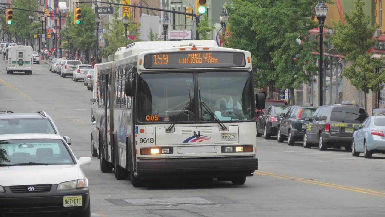 NJT Neoplan AN459 #9618 on the 159 to New York via Bergenline Av ...