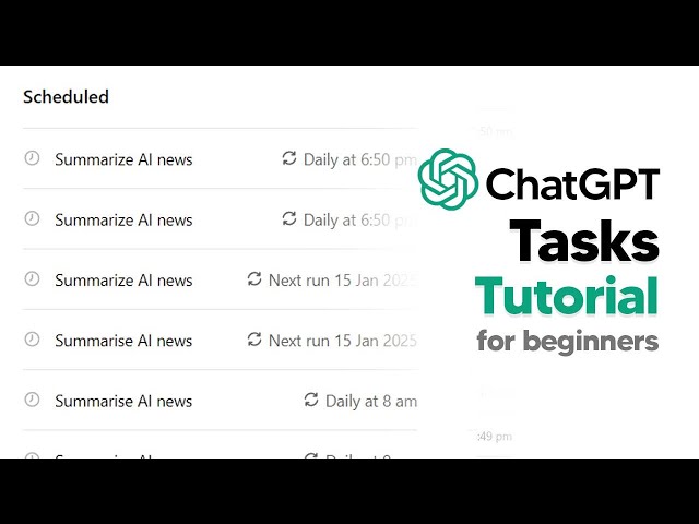 Master Chatgpt Scheduled Tasks A Complete 2025 Guide By Openai Bloginthacity
