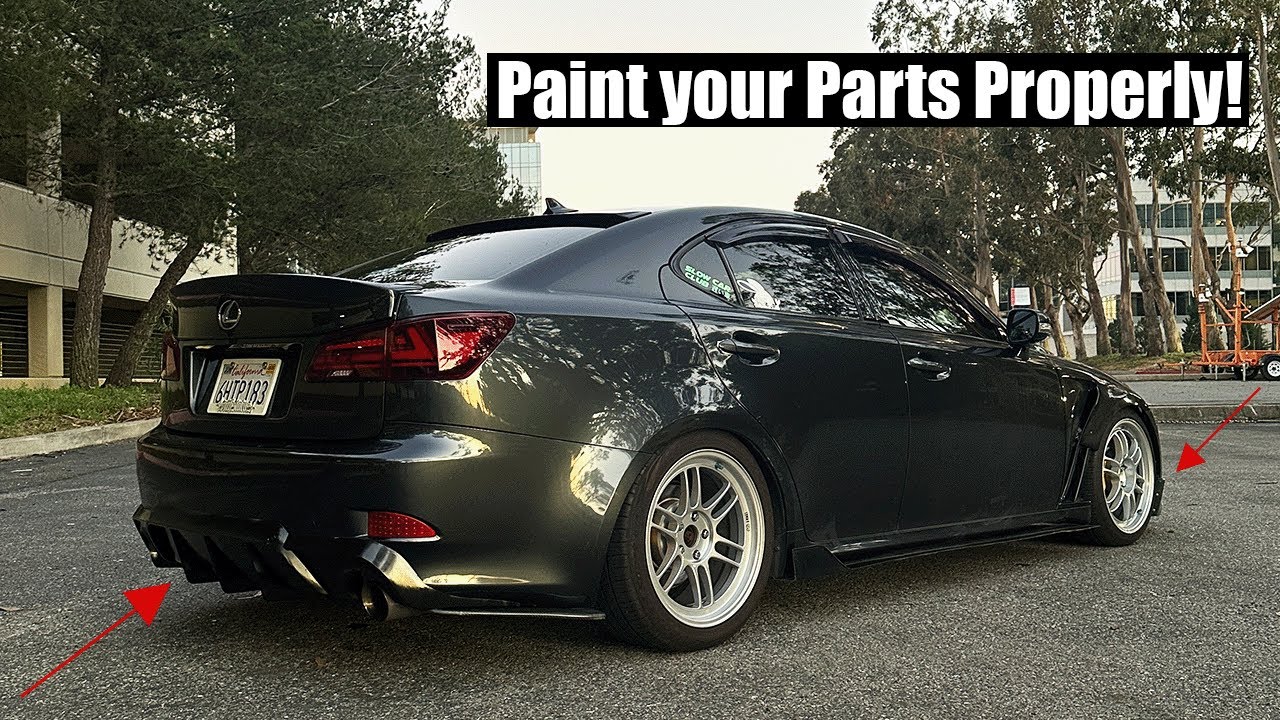 How to Paint your Polyurethane Parts! | DIY on the Lexus 2is Diffuser ...