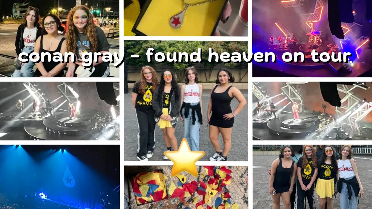 found heaven on tour!!! // conan gray concert vlog ⭐ - YouTube