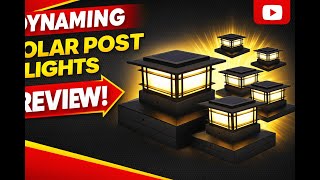 Review - Dynaming 6 Pack Solar Post Lights Outdoor, Solar Powered Fence Post Cap Lights,