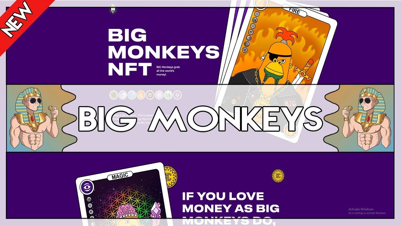 BIG MONKEYS NFT Introduction - grab all the world’s money! - YouTube