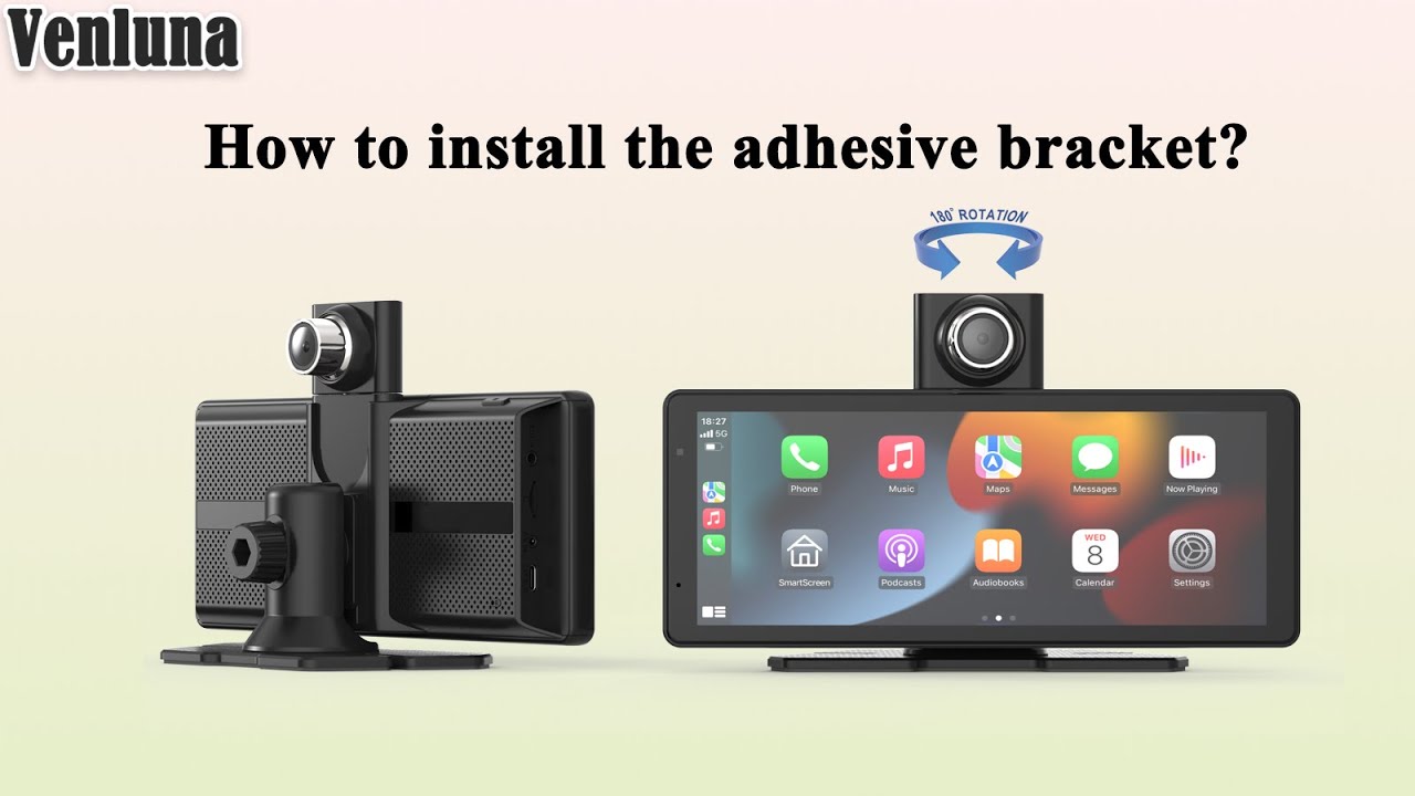 How to install the adhesive bracket? - YouTube