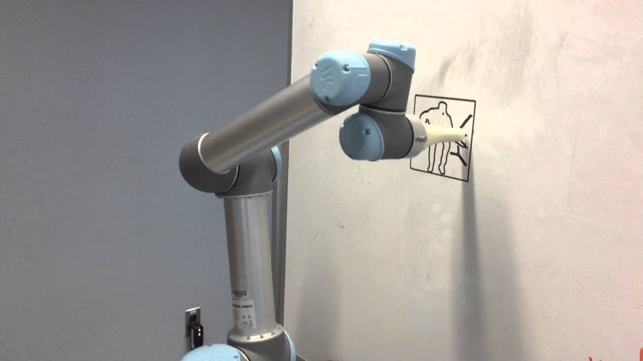 UR5 Drake drawing Inverse Kinematics - YouTube