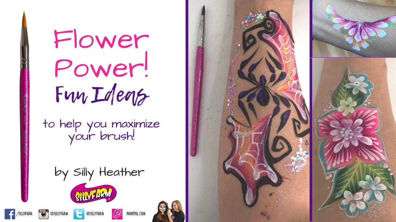 Flower Power brush ideas and techniques - YouTube