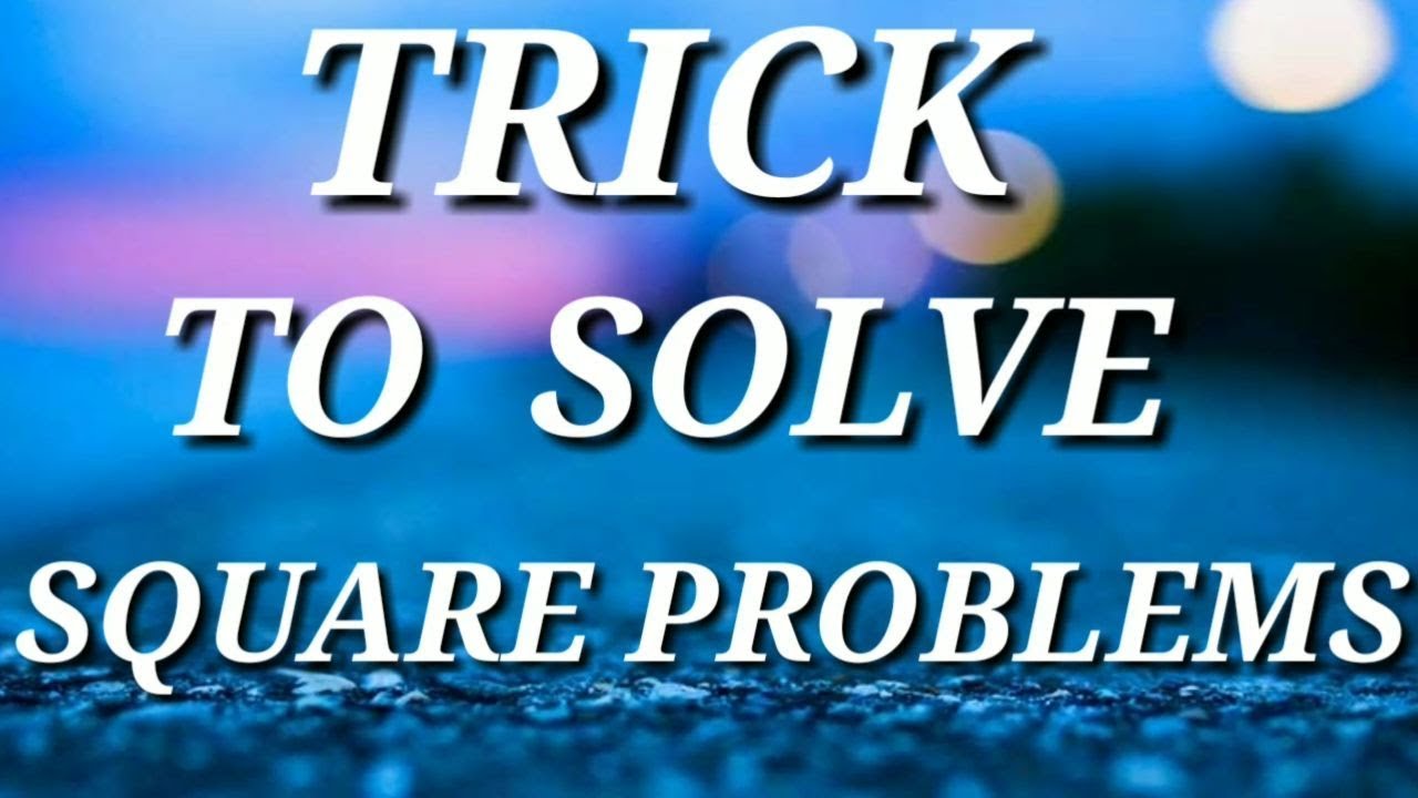 How to solve square easily - YouTube