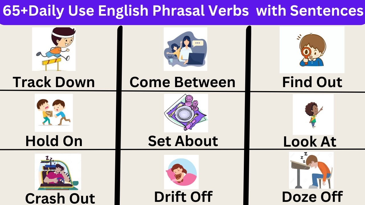 65+ Phrasal Verbs with sentences || English Phrasal verbs used in daily ...