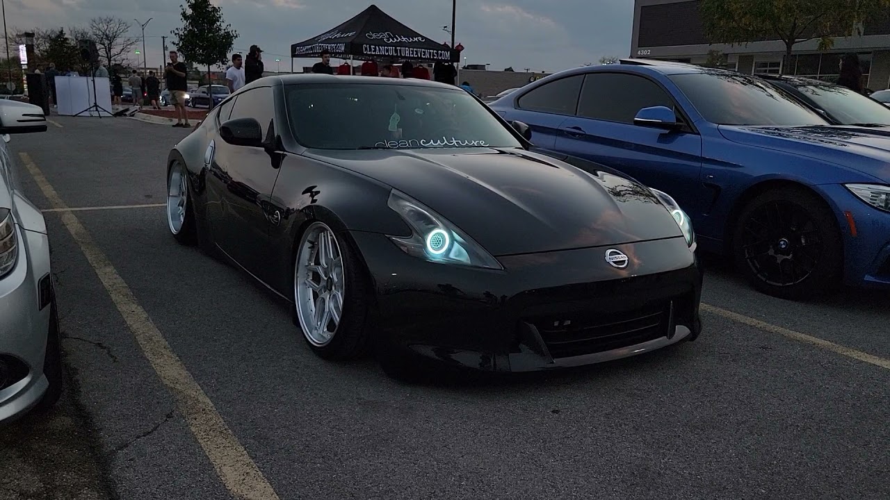 370z vs g37 coupe. retrofit headlights - YouTube