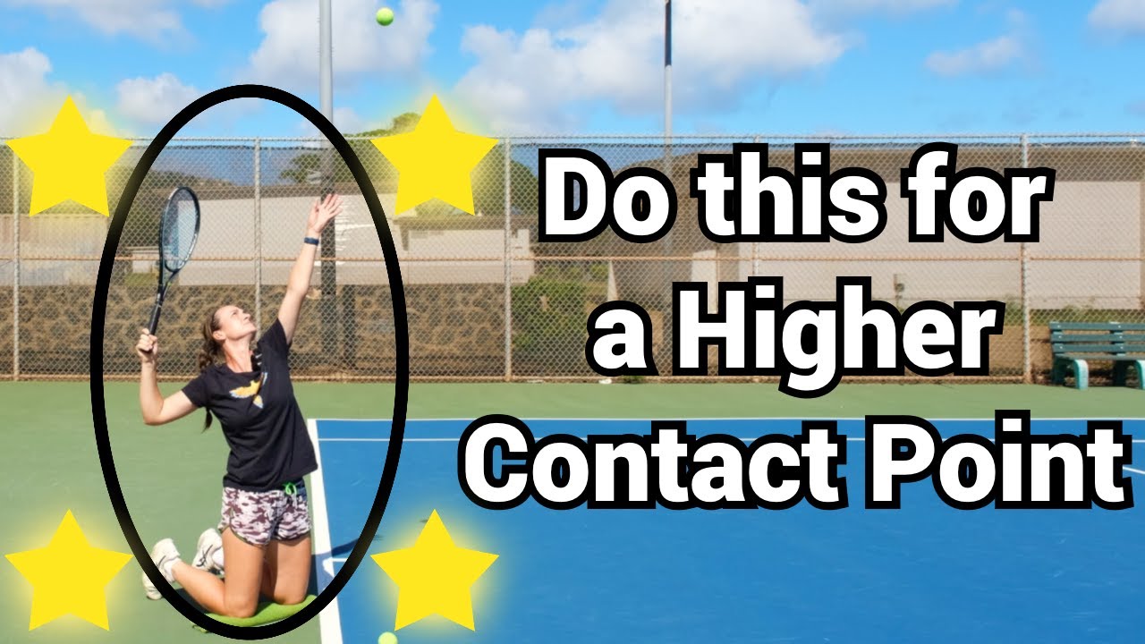 How to get a high contact point on your serve - YouTube