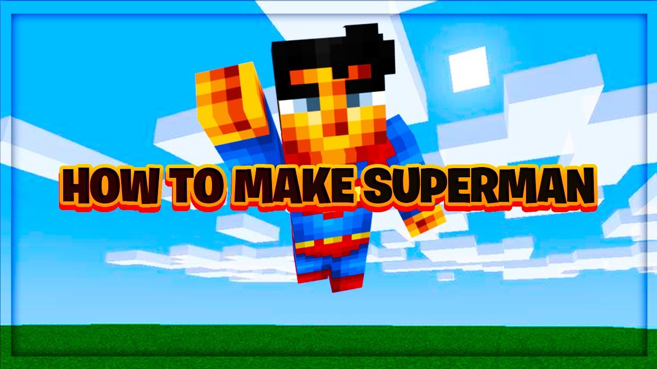 How to Make Superman in Minecraft - YouTube