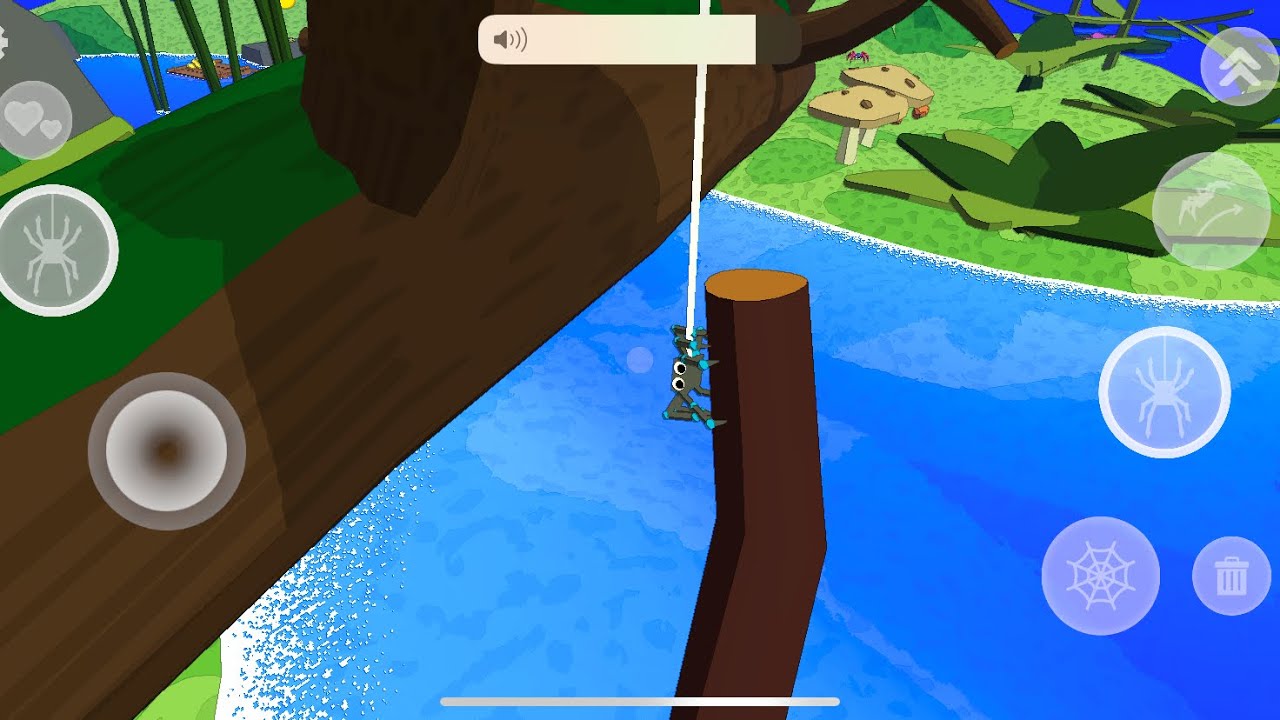 A webbing journey demo on spinning log - YouTube