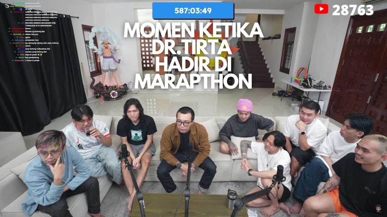 MOMEN KETIKA DR.TIRTA DATANG KE MARAPTHON - YouTube