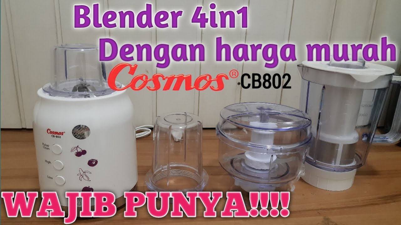 Unboxing Blender Cosmos CB 802 || Blender 4in1 || Blender Murah ...