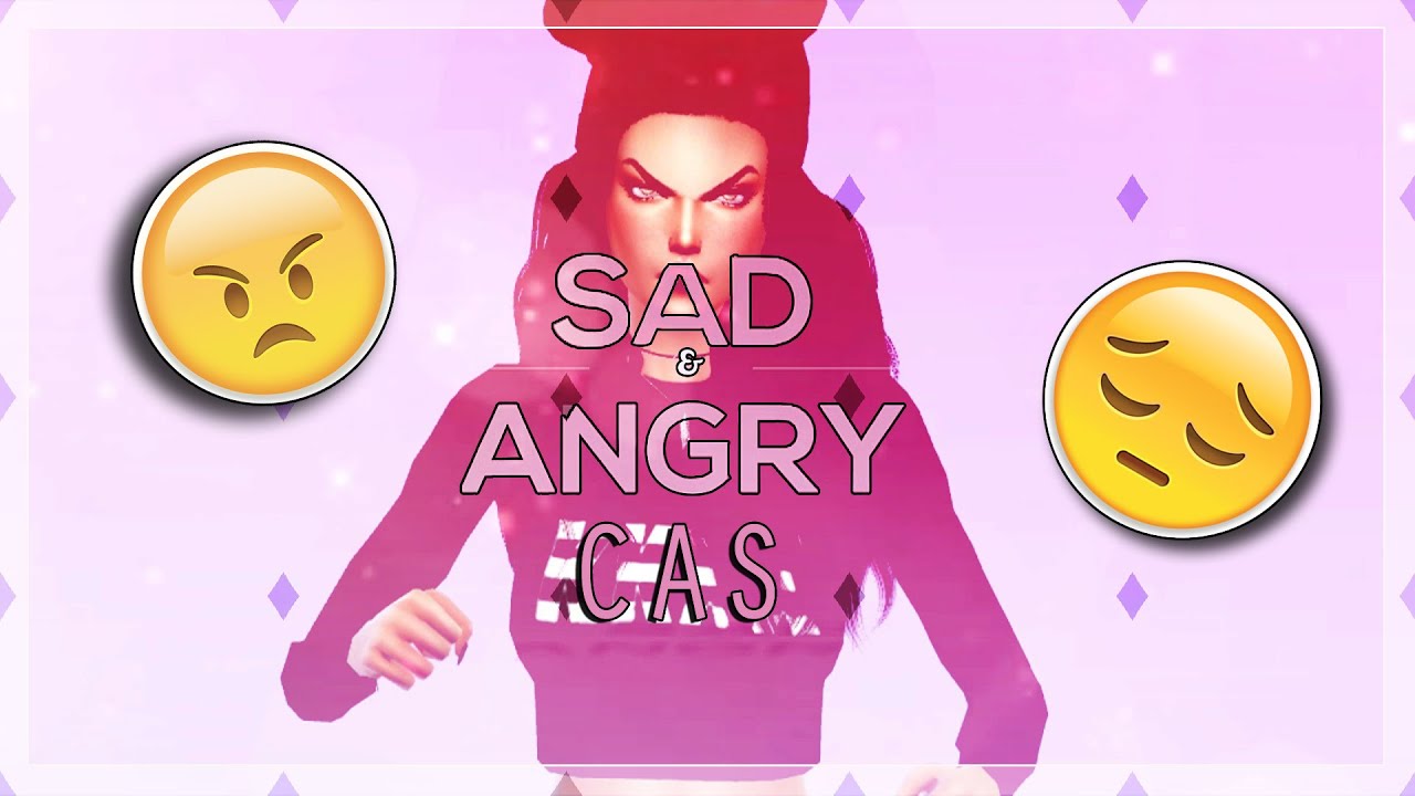 The Sims 4 || Create A Sim: Sad & Angry ( Collab ) - YouTube