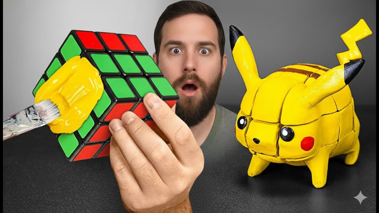 Cómo convierto un cubo de Rubik en personajes Pokémon - ¡Transformación ...