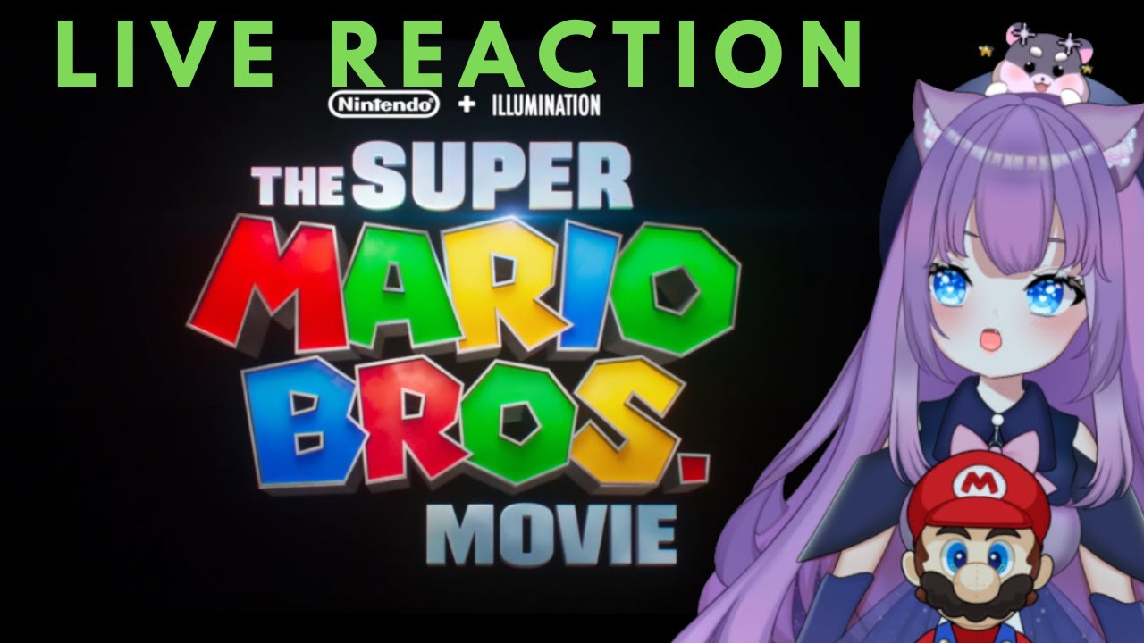 The Super Mario Bros. Movie Trailer Live reaction [ Vtuber reacts ...