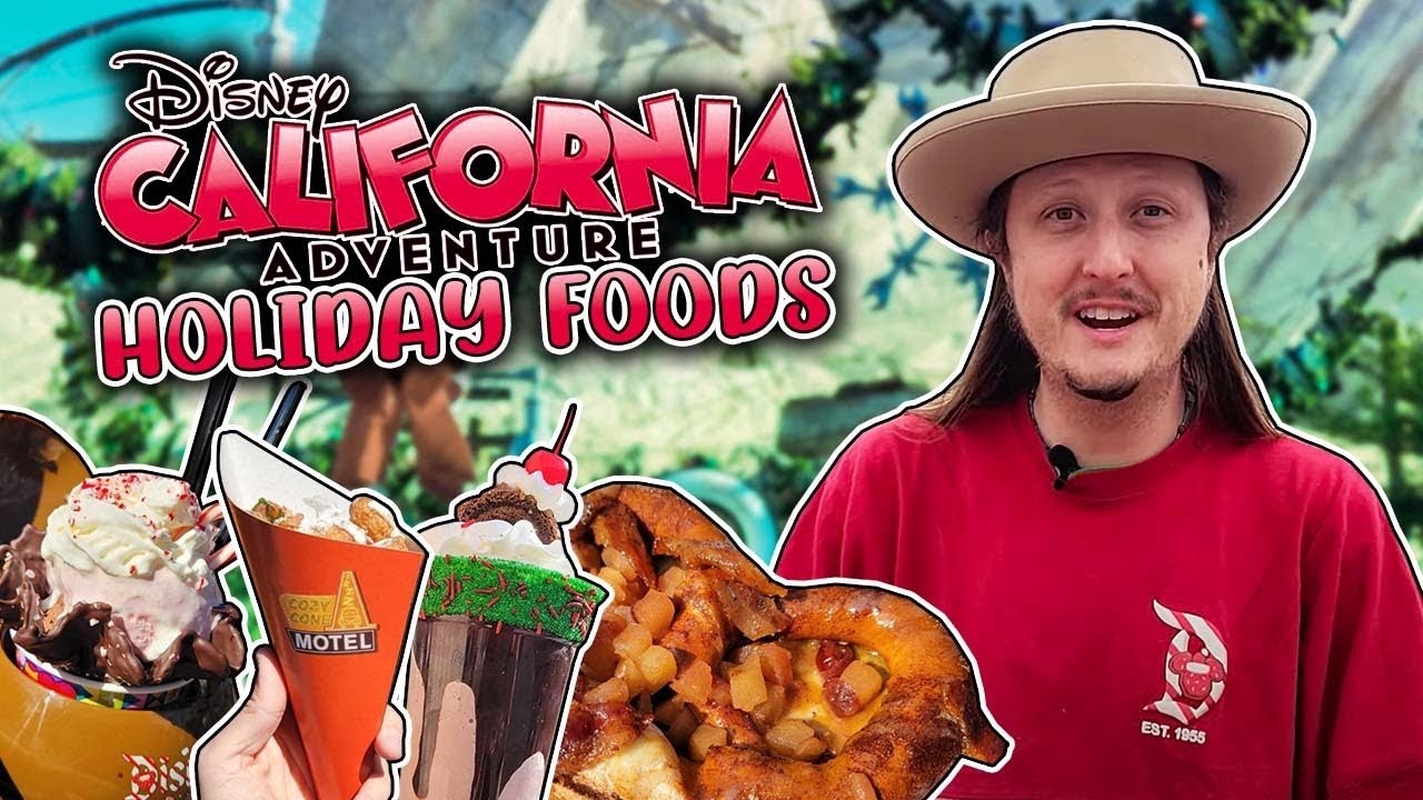 Disney California Adventure Holiday Foods 2022 - YouTube