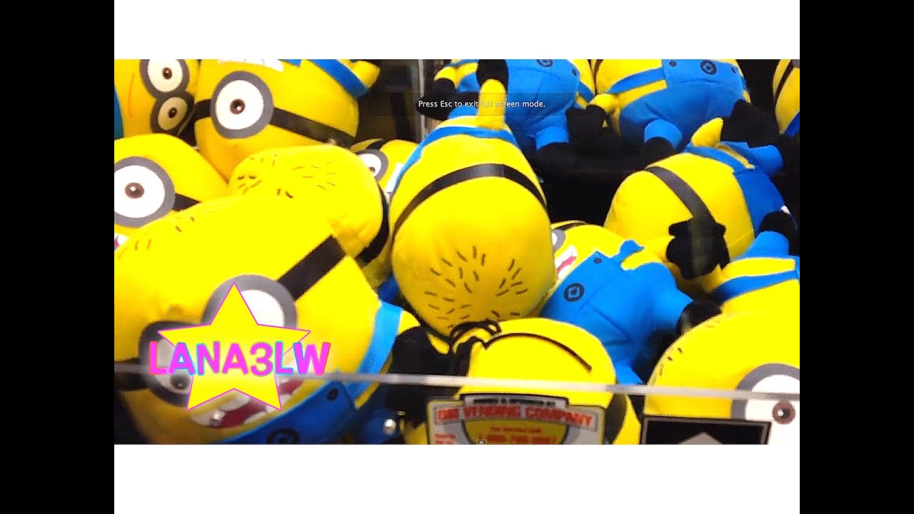 New Minions The Claw Crane Machine - Lana3LW - YouTube