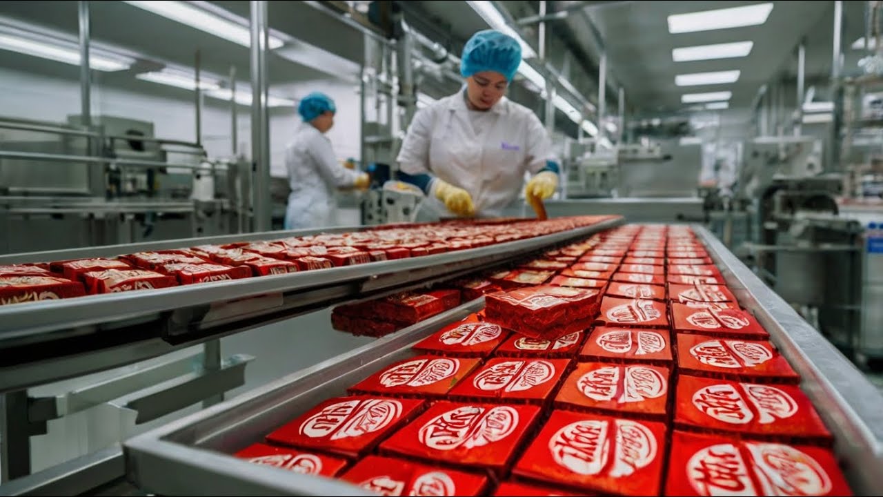 How Kit Kat Is Made: Inside the World's Biggest Chocolate Factory! 🍫🏭 ...