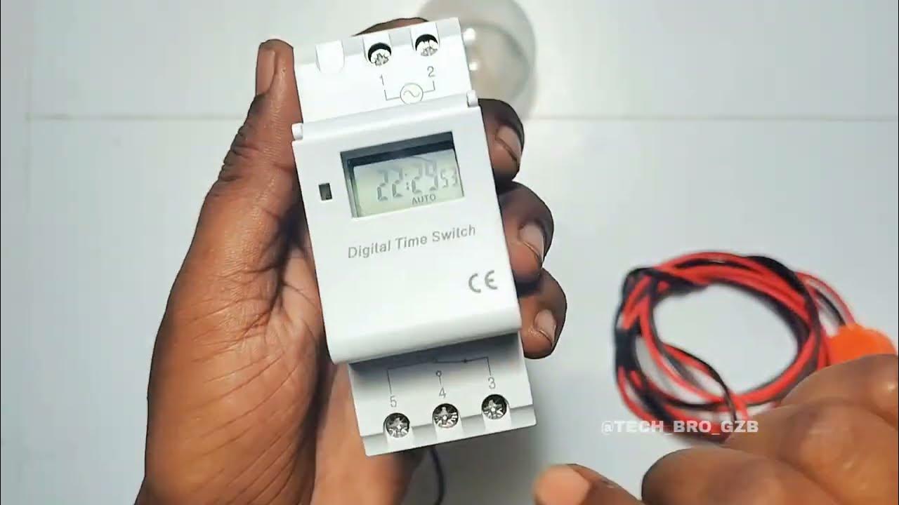 #Digital_Timer_Switch #Wiring/connection #Timer programming #Auto On/Off switch. - YouTube