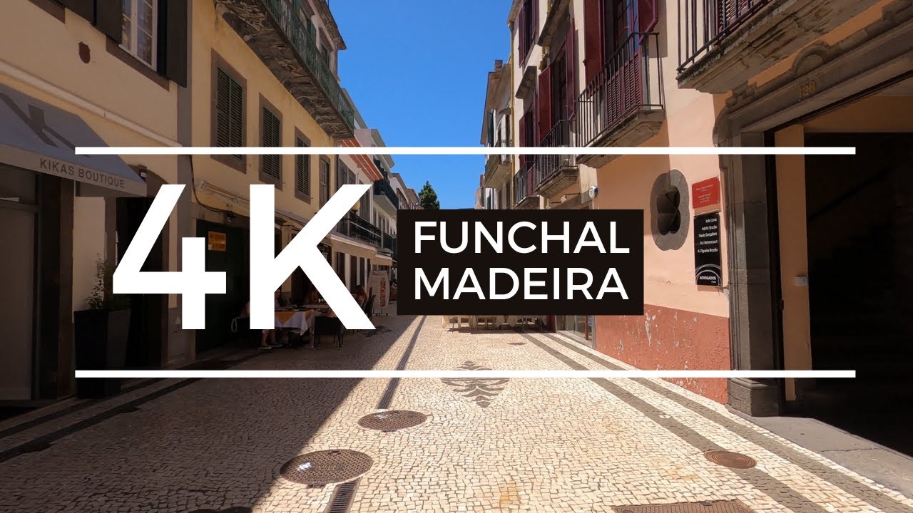 Sunny Day in Funchal Madeira Walking City Tour in 4K 2025 - YouTube