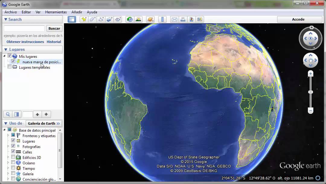 VIDEO 2 - BARRA DE MENU PRINCIPAL DEL GOOGLE EARTH - YouTube