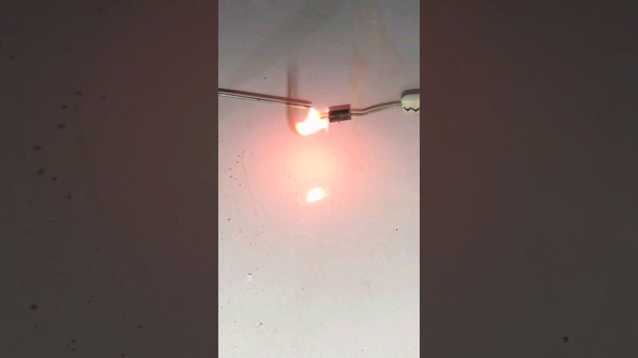High voltage burn diode #shorts #highvoltage - YouTube