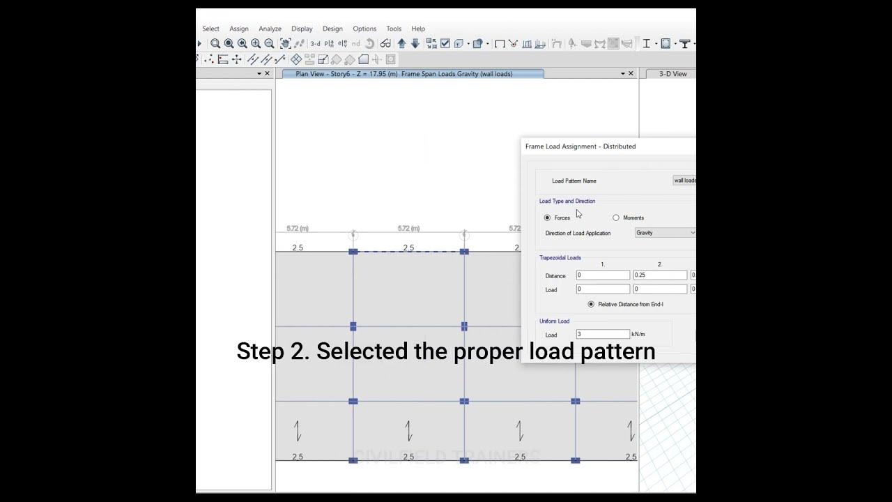 etabs tutorial | how to apply loads in etabs? building design - YouTube