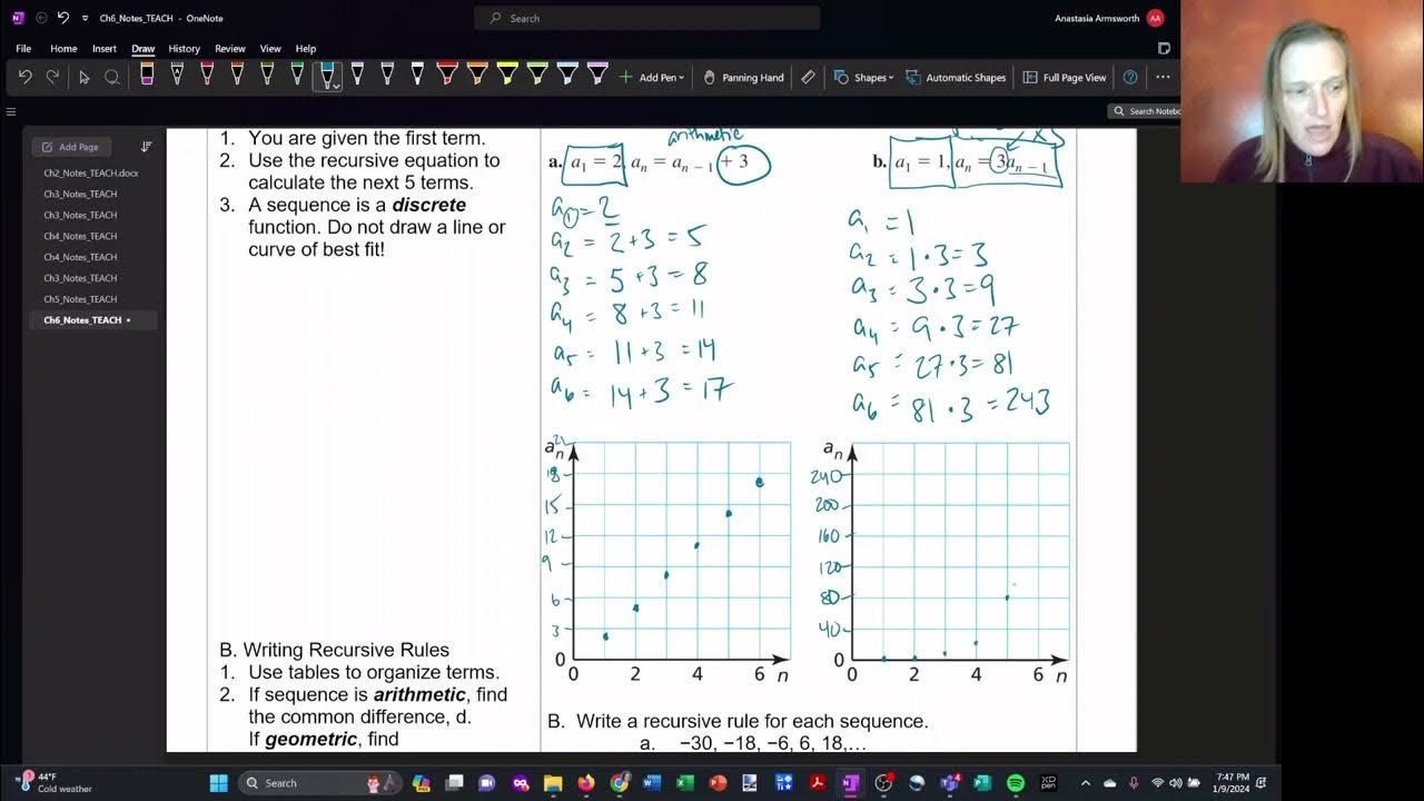 6.5: Recursively Defined Sequences - YouTube