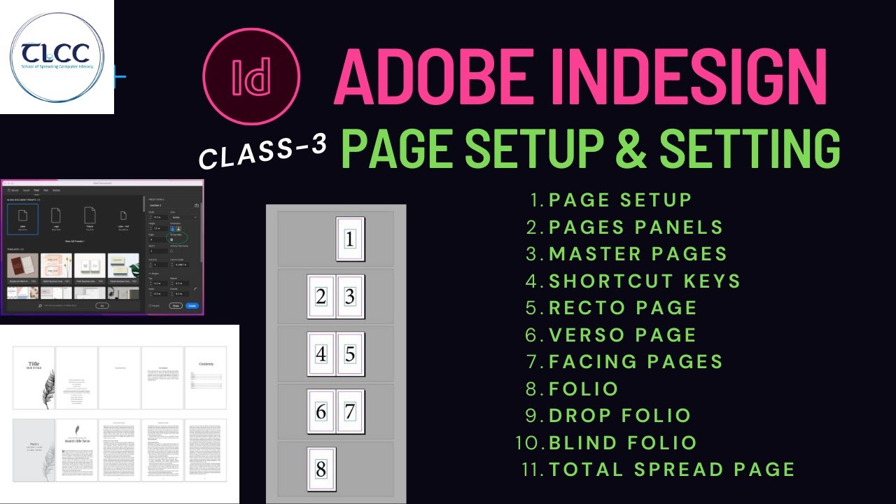 3 InDesign Class Page Setup Live Class | TLCC - YouTube