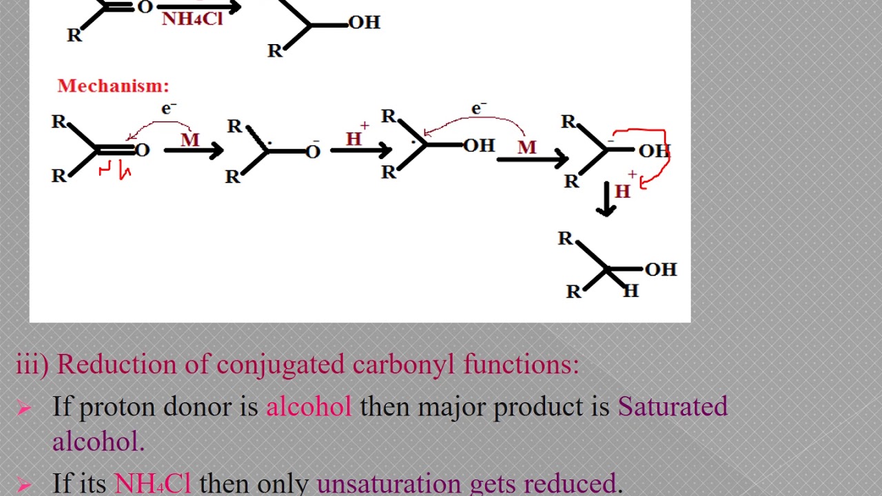 DISSOLVING METAL REDUCTIONS - YouTube