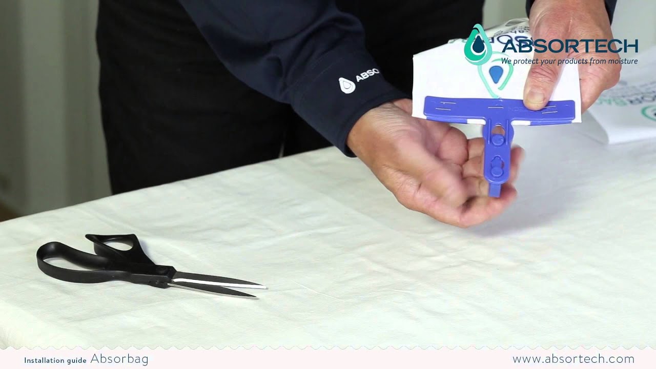 How to install Absorbag® container desiccant - YouTube