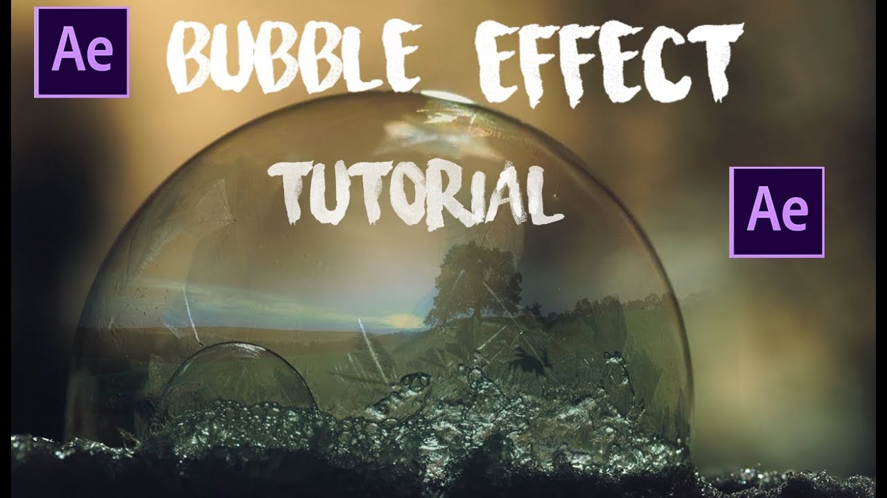 How to create bubble transition in after effect - YouTube