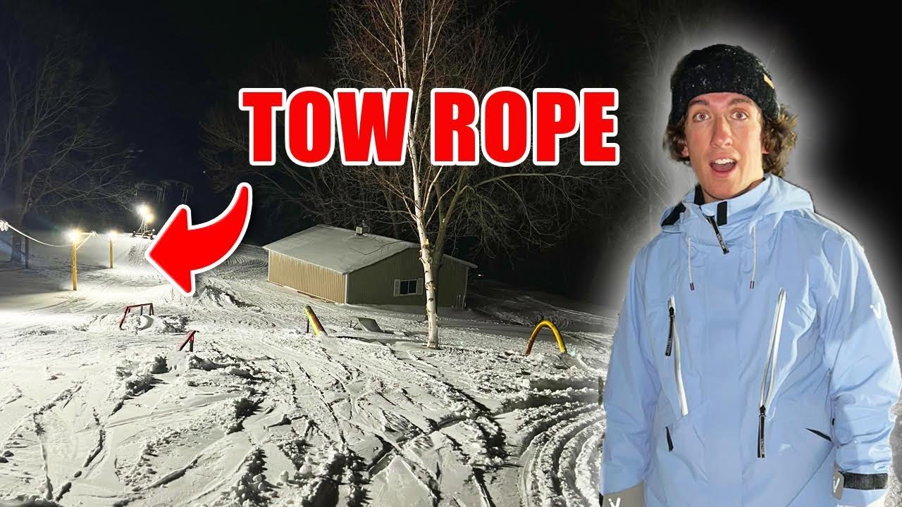 Best Homemade Tow Rope and Backyard Terrain Park - YouTube