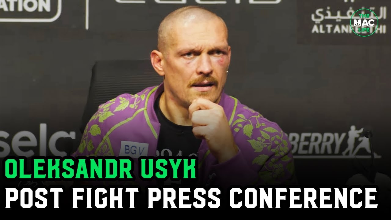 Oleksandr Usyk: 'They're blind" Fury vs. Usyk Post Fight Press ...