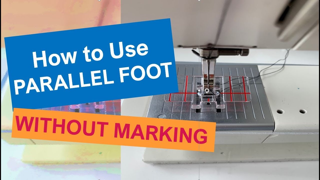 How To Machine Quilt 6 Parallel Lines Without Marking Using Parallel ...