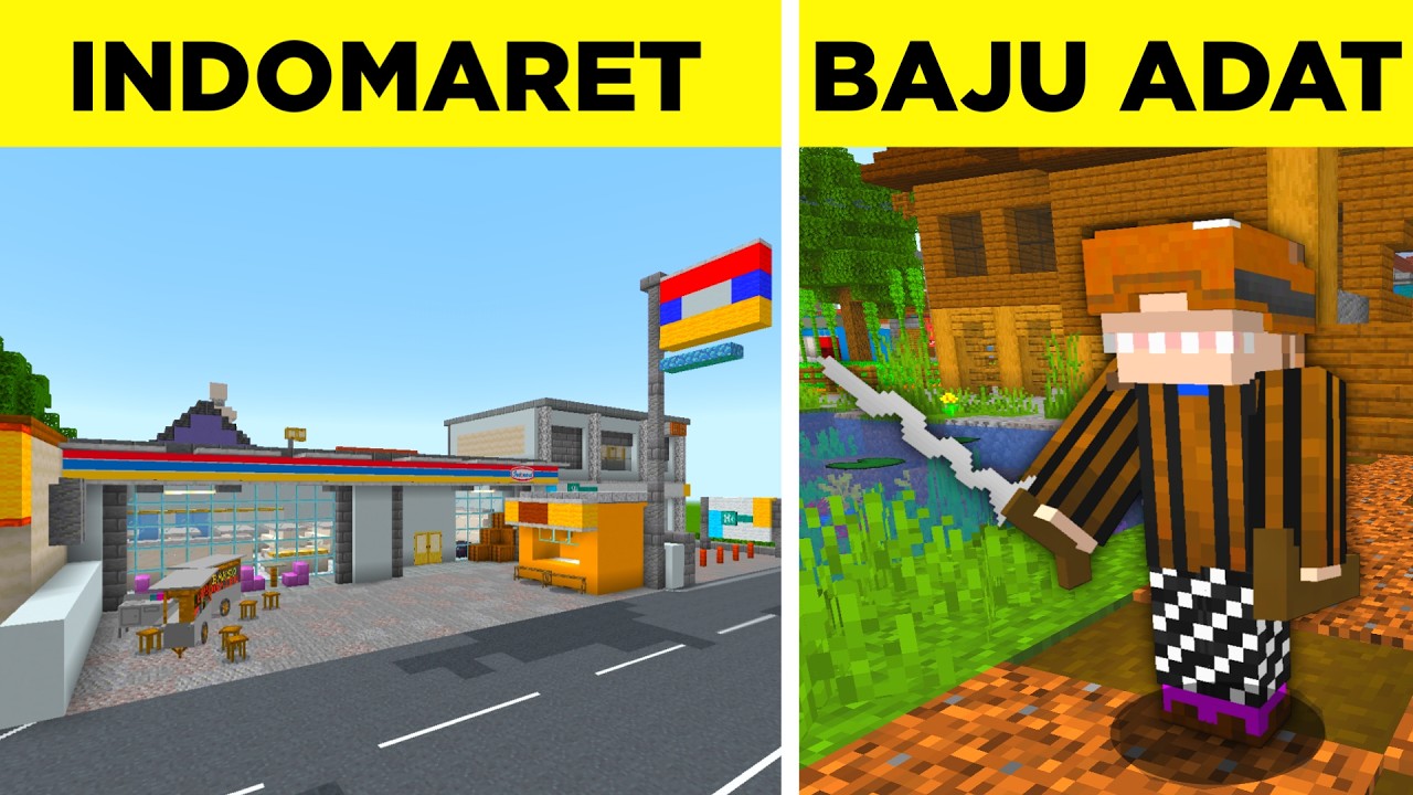 50 Fitur Indonesia Yang Ada Di Minecraft! - YouTube