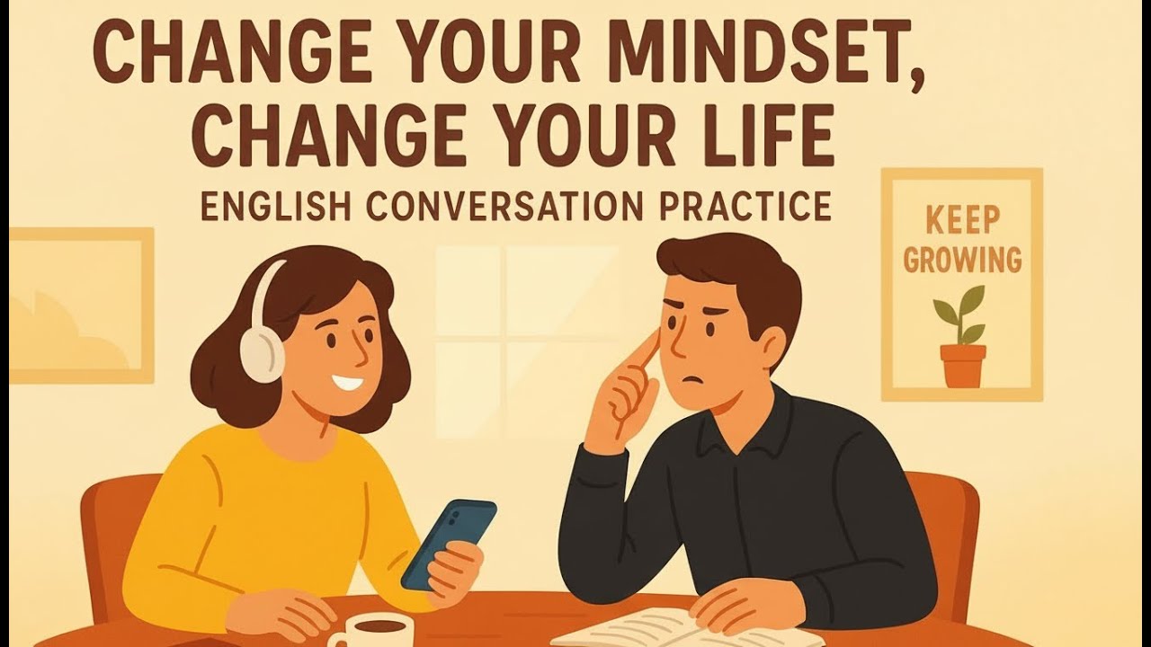 How to Change Your Mindset? | Real English Conversation Practice A1-B1 ...