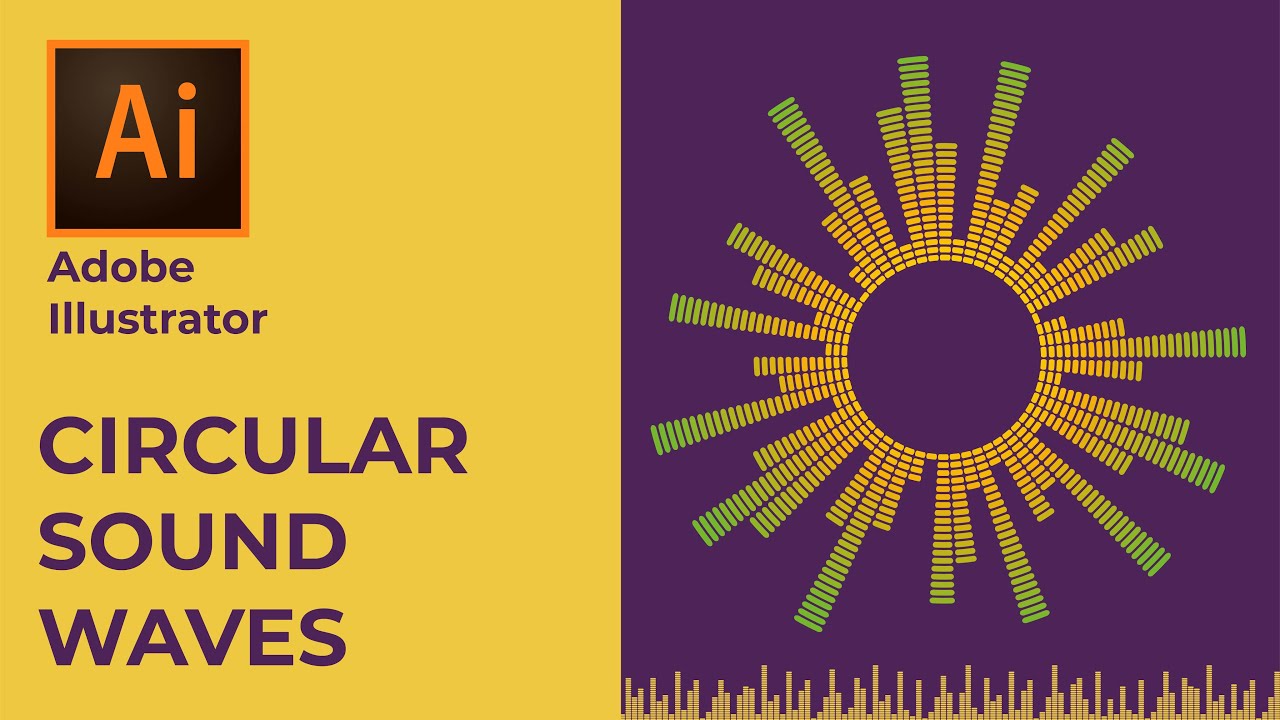 How to Create Circular Sound Waves | Illustrator Tutorial - YouTube