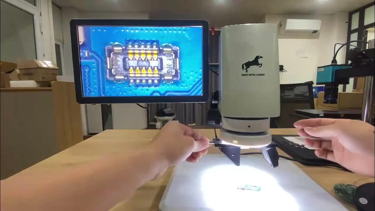 3D viewing of Electronic Microscope TVN-800_P3D - YouTube