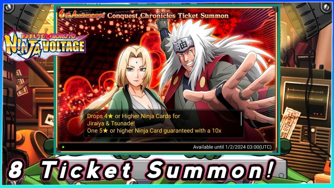 (6th Anniversary) Summoning 8 Ticket Summon for Jiraiya & Tsunade ...