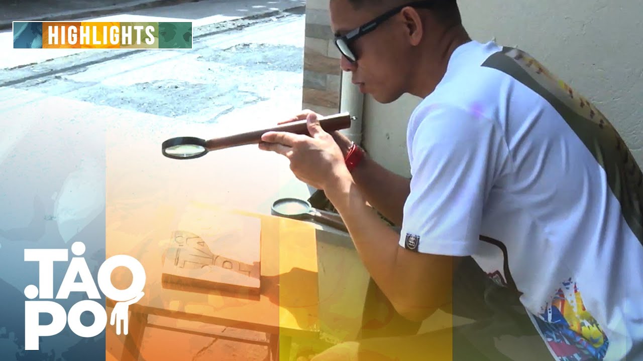 'Tao Po' : Lalaki gumagawa ng art gamit ang sikat ng araw - YouTube