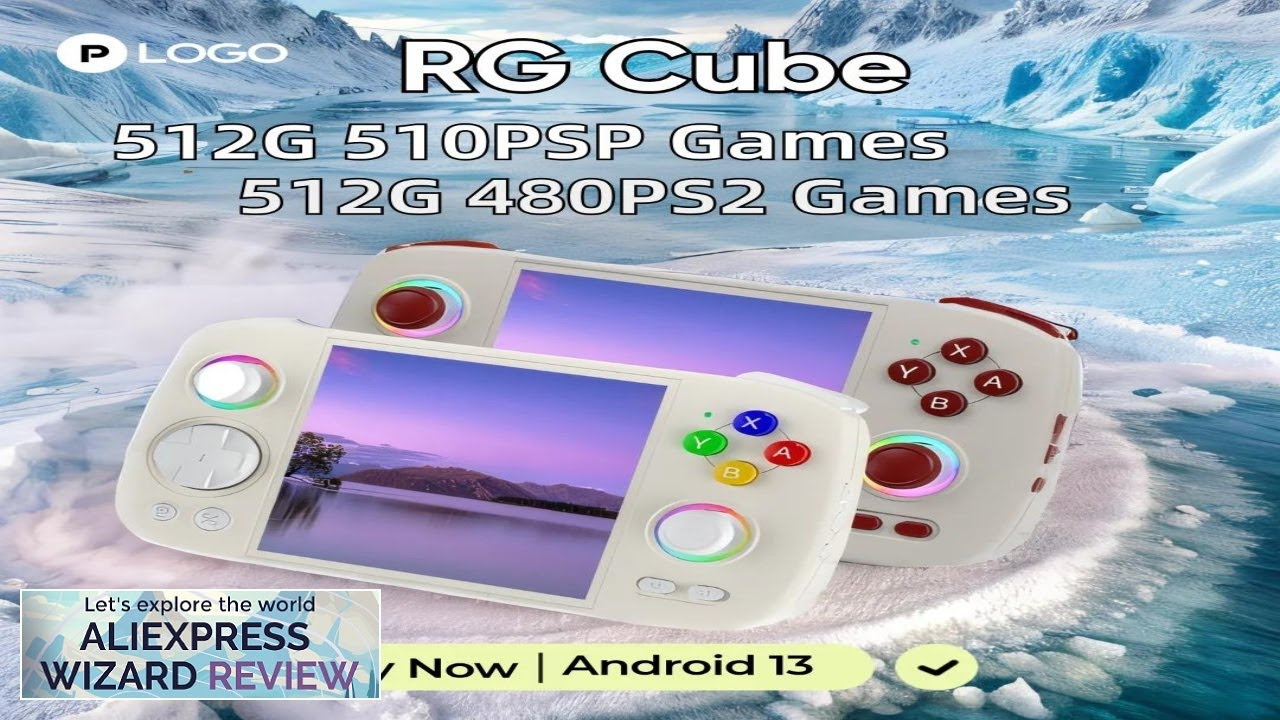 ANBERNIC RG CUBE Retro Handheld Game Console 3.95 Inch OCA Screen Video ...
