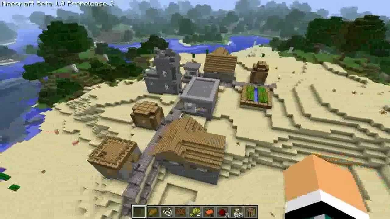 Minecraft 1.9 (3) Prerelease - Dziwna wioska - YouTube