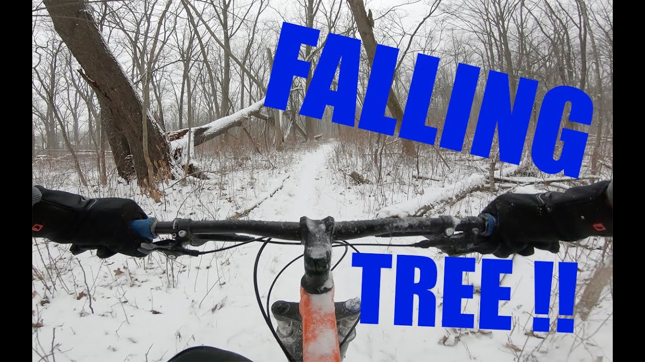 Mountain Biking in a Snow Storm! - YouTube