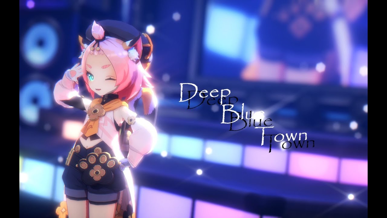 【Genshin Impact MMD/4K/60FPS】Diona【DEEP BLUE TOWN】 - YouTube