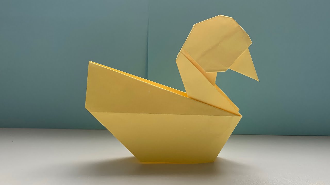 Como Fazer Um Pato De Papel - Origami Pato - YouTube