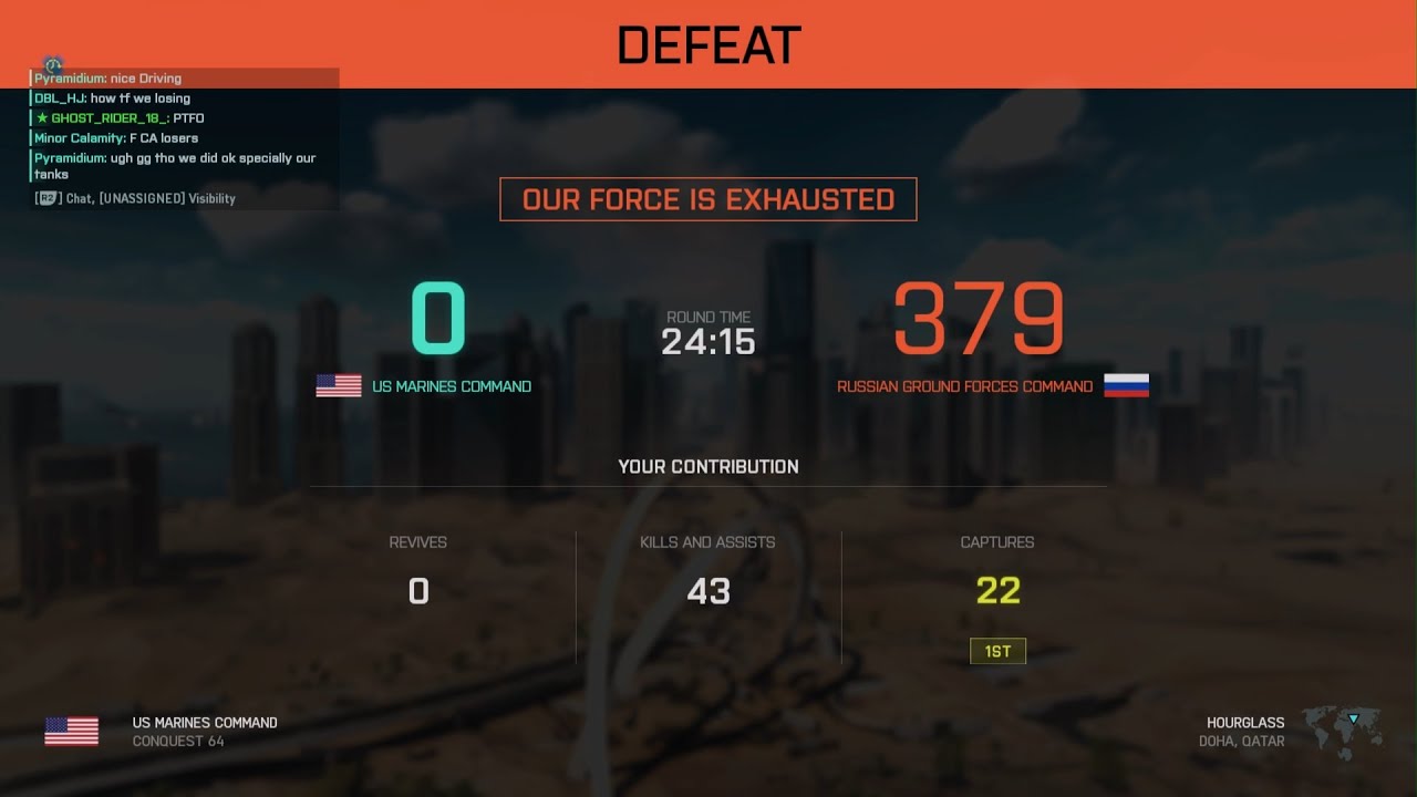 41 captures loss - BATTLEFIELD 2042 - YouTube