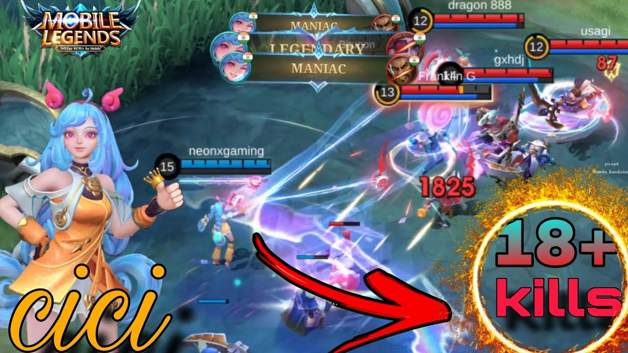 MANIAC + 18 Kills!! Monster Cici Insane LifeSteal!! - Build Top 1 ...